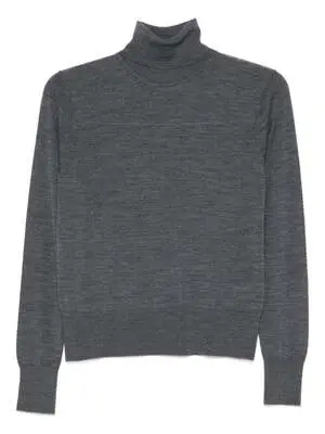 FORTE_FORTE Merino Wool Ribbed Turtleneck