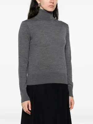 FORTE_FORTE Merino Wool Ribbed Turtleneck