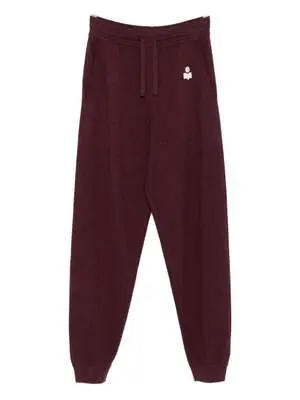 Isabel Marant Étoile Relaxed Fit Track Pants With Embroidered Logo - Multicolor