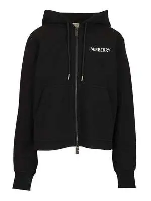 Burberry Cotton Hoodie - Black