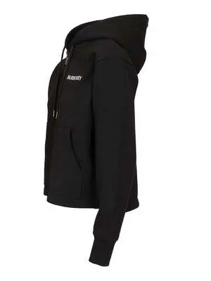 Burberry Cotton Hoodie With Drawstring And Logo Print