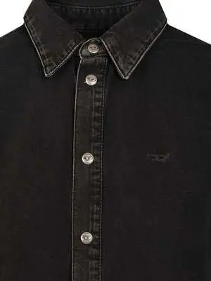 DIESEL® Denim Shirt With Embroidered Logo