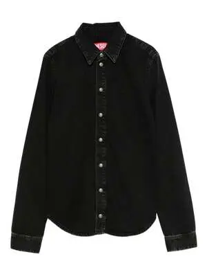 DIESEL® Denim Shirt With Embroidered Logo