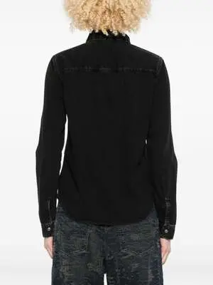 DIESEL® Denim Shirt With Embroidered Logo