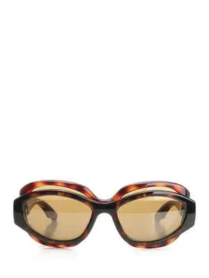 Balenciaga Superbusy Round Sunglasses - Brown