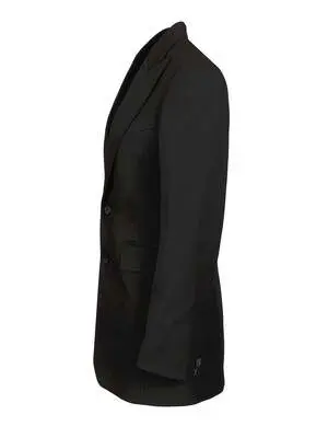 Celine Diagonal Wool Column Jacket