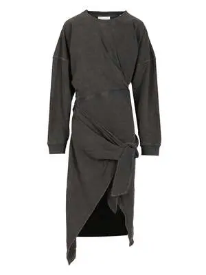 Isabel Marant Étoile Marant Sandrina Long Sweatshirt Dress - Black