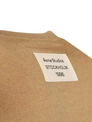 Acne Studios Short Sleeve Double Layer Cashmere And Silk Blend Sweater