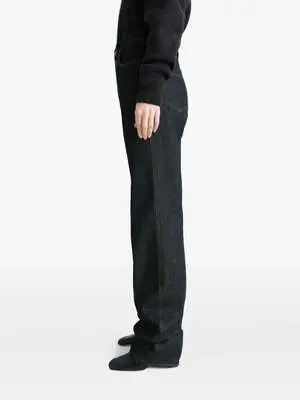 LEMAIRE Straight Leg Pleated Denim Trousers