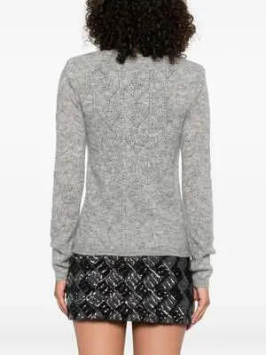 P.a.r.o.s.h Wool Blend Sweater With Openwork Design