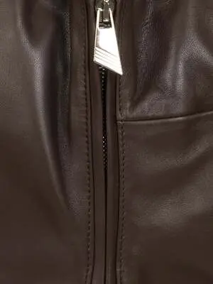 Attico Leather Mini Dress