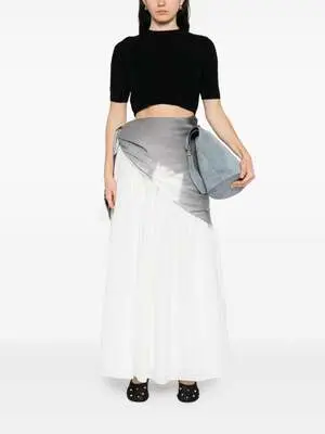 P.a.r.o.s.h Wool Blend Openwork Cropped Sweater