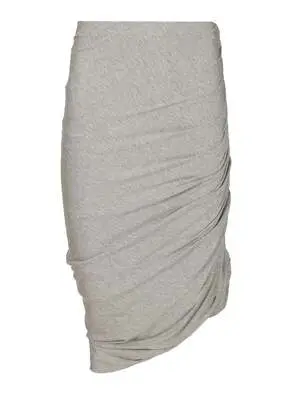 Attico Gathered Midi Skirt