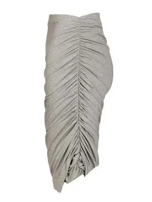 Attico Gathered Midi Skirt