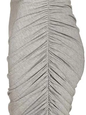 Attico Gathered Midi Skirt