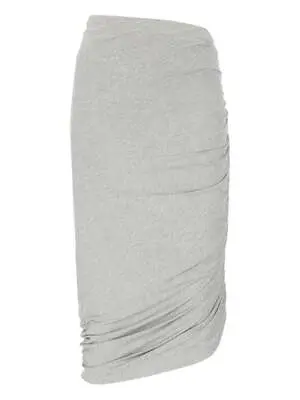 Attico Gathered Midi Skirt