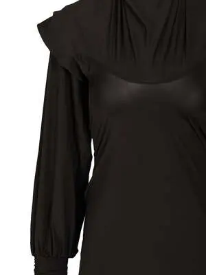ROTATE BY BIRGER CHRISTENSEN Slinky Hooded Dress