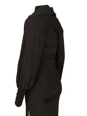 ROTATE BY BIRGER CHRISTENSEN Slinky Hooded Dress