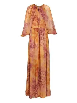 Celine Silk Kaftan - Multicolor