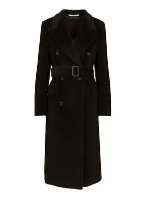 Tagliatore Josie Double-breasted Alpaca And Wool Coat - Black