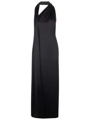 Loewe Technical Satin Scarf Dress
