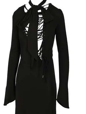 Attico Crepe Midi Dress