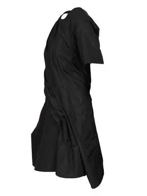 Loewe Twisted Dress In Silk Blend Taffeta
