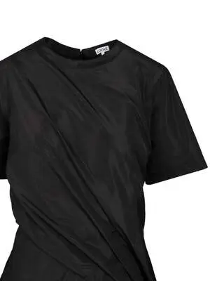 Loewe Twisted Dress In Silk Blend Taffeta