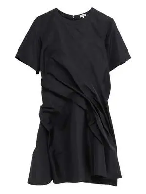 Loewe Twisted Dress In Silk Blend Taffeta