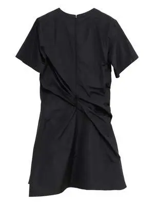 Loewe Twisted Dress In Silk Blend Taffeta