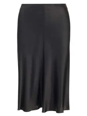 Stella McCartney Satin Midi Skirt - Black