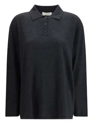 LISA YANG Caisa Cotton Cashmere Polo Shirt