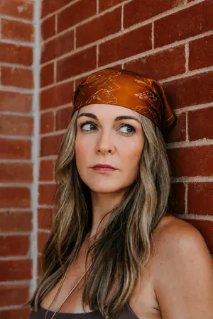 EIGHTEEN FORTY TWO Longhorn Outline Silk Twill Bandana