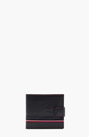 CAVALINHO The Sailor Trifold Leather Wallet 503 - Navy