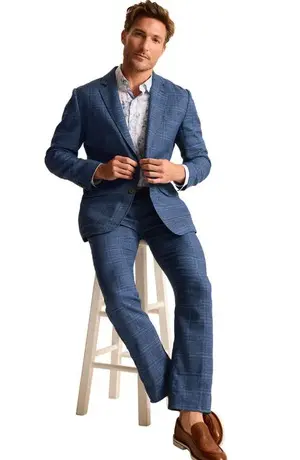 Tommy Bahama Latigo Beach Glenn Plaid Linen Blend Pants