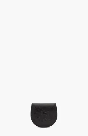 CAVALINHO Gentleman Leather Round Coin Purse 532 - Black