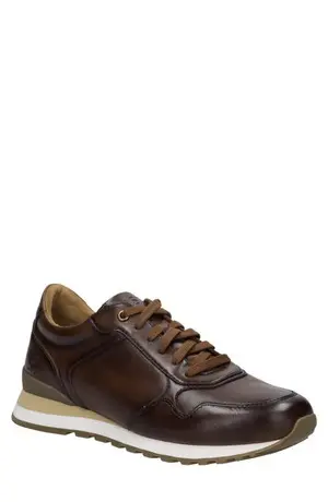 Josef Seibel Axel 02 Leather Lace Up Sneakers - Cognac