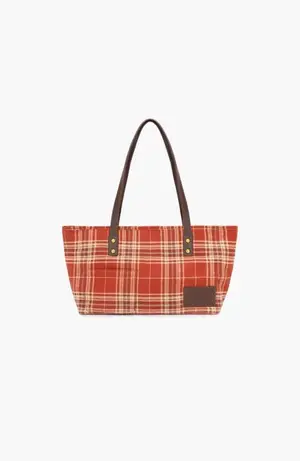 ODDLI Mini Plaid Top Handle Bag - Amelia