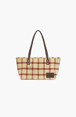 ODDLI Mini Plaid Top Handle Bag - Willa