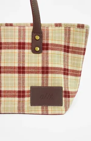 ODDLI Mini Plaid Top Handle Bag - Willa