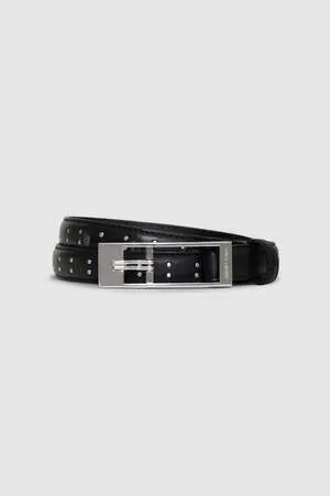 ANINE BING Elly Studded Leather Belt