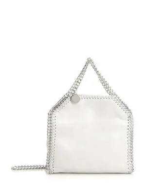 Stella McCartney Falabella Tiny Bag Eco Shaggy Deer With Stainless Steel Chain - Gray