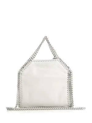 Stella McCartney Falabella Tiny Bag Eco Shaggy Deer With Stainless Steel Chain - Gray