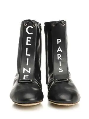 Celine Lace-up Leather Boot