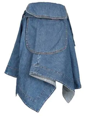 Loewe Denim Cargo Skirt - Blue