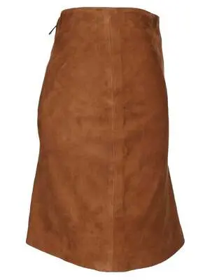 ROTATE BY BIRGER CHRISTENSEN Suede Mini Skirt