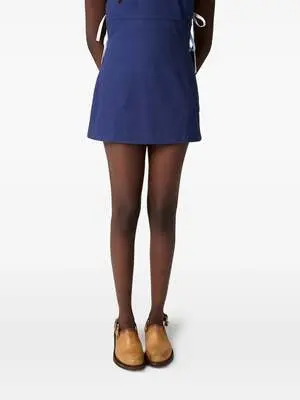 Miu Miu Gabardine Mini Dress - Blue
