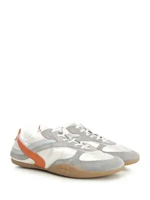 Miu Miu Technical Fabric And Suede Gymnasium Sneakers