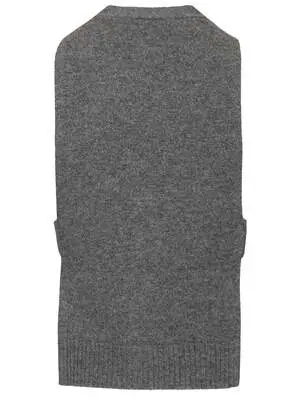 Miu Miu Cashmere V-neck Cardigan Vest