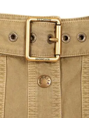 Moncler Cotton Midi Skirt With Belt